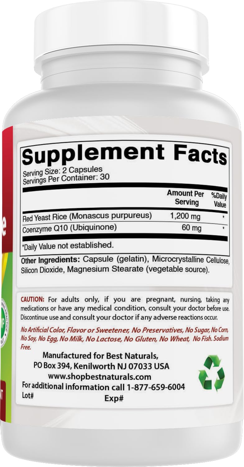 red yeast rice herbal supplement for energy