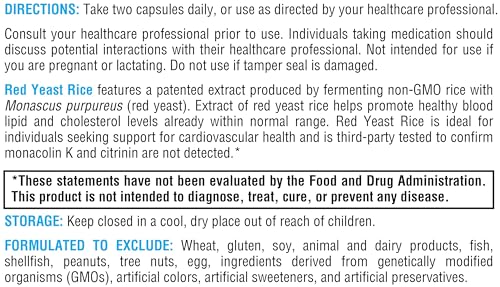 red yeast rice plus for heart support