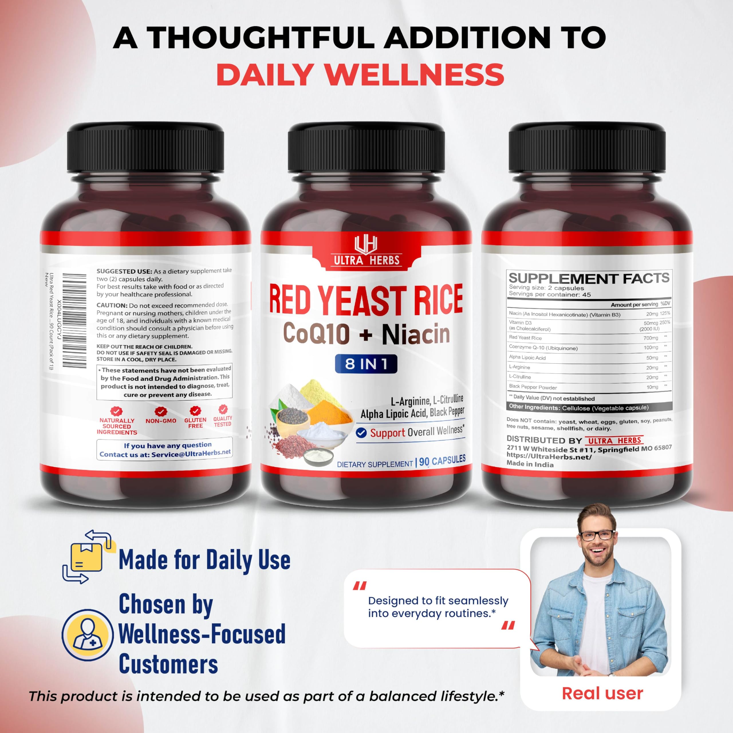 red yeast rice supplement for active lifestyle