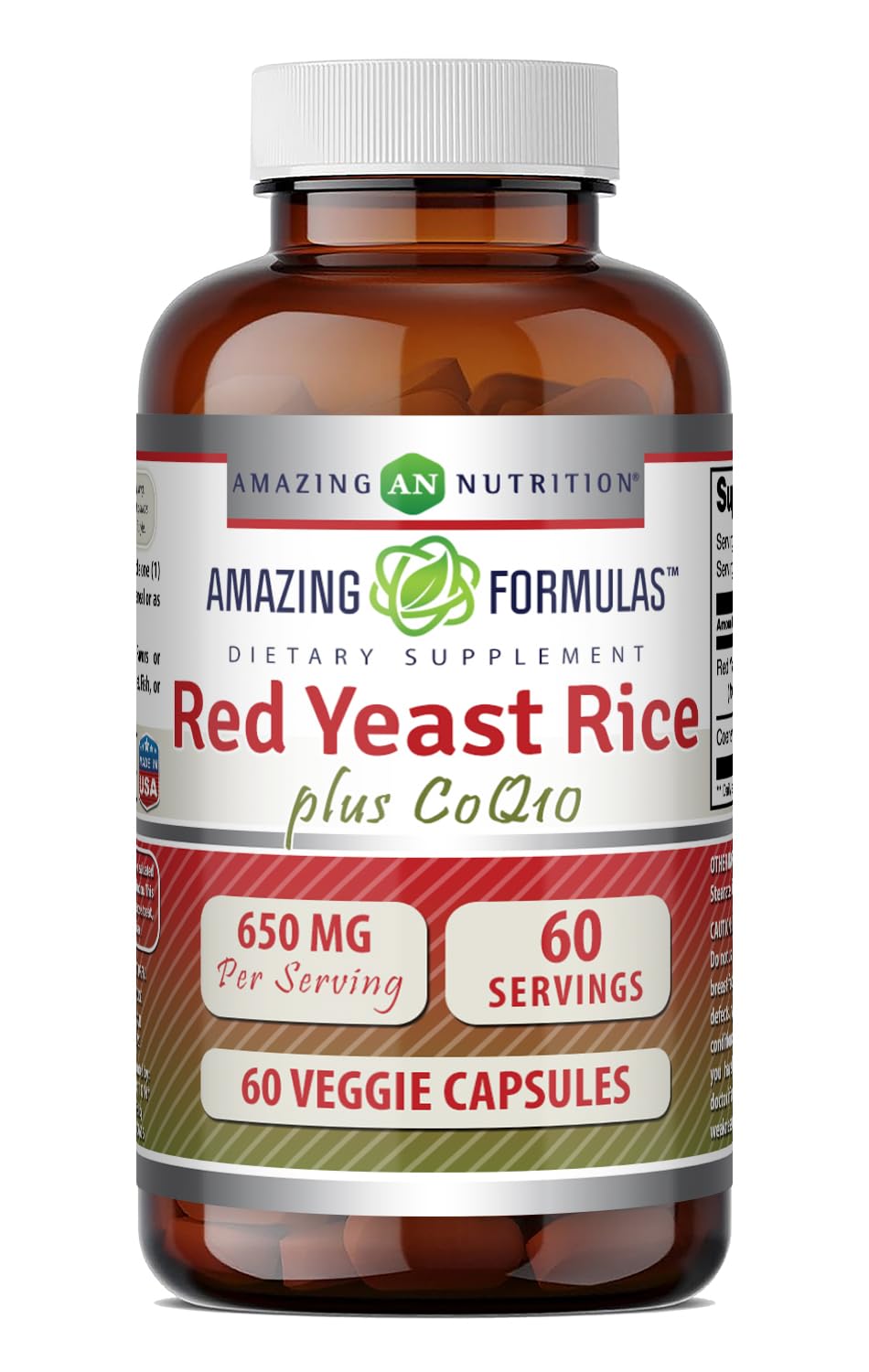 Red yeast rice supplement for heart health