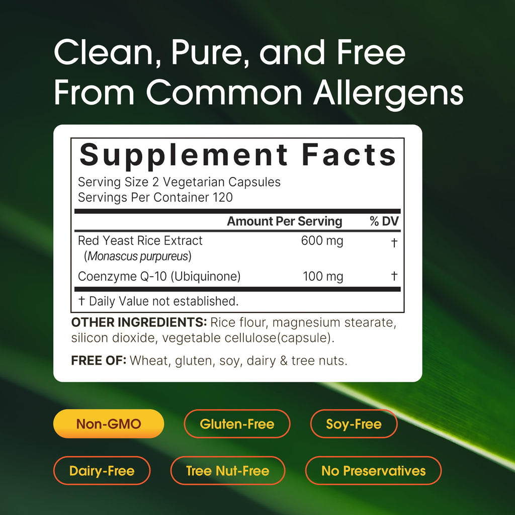 red yeast rice vegetarian capsules for wellness