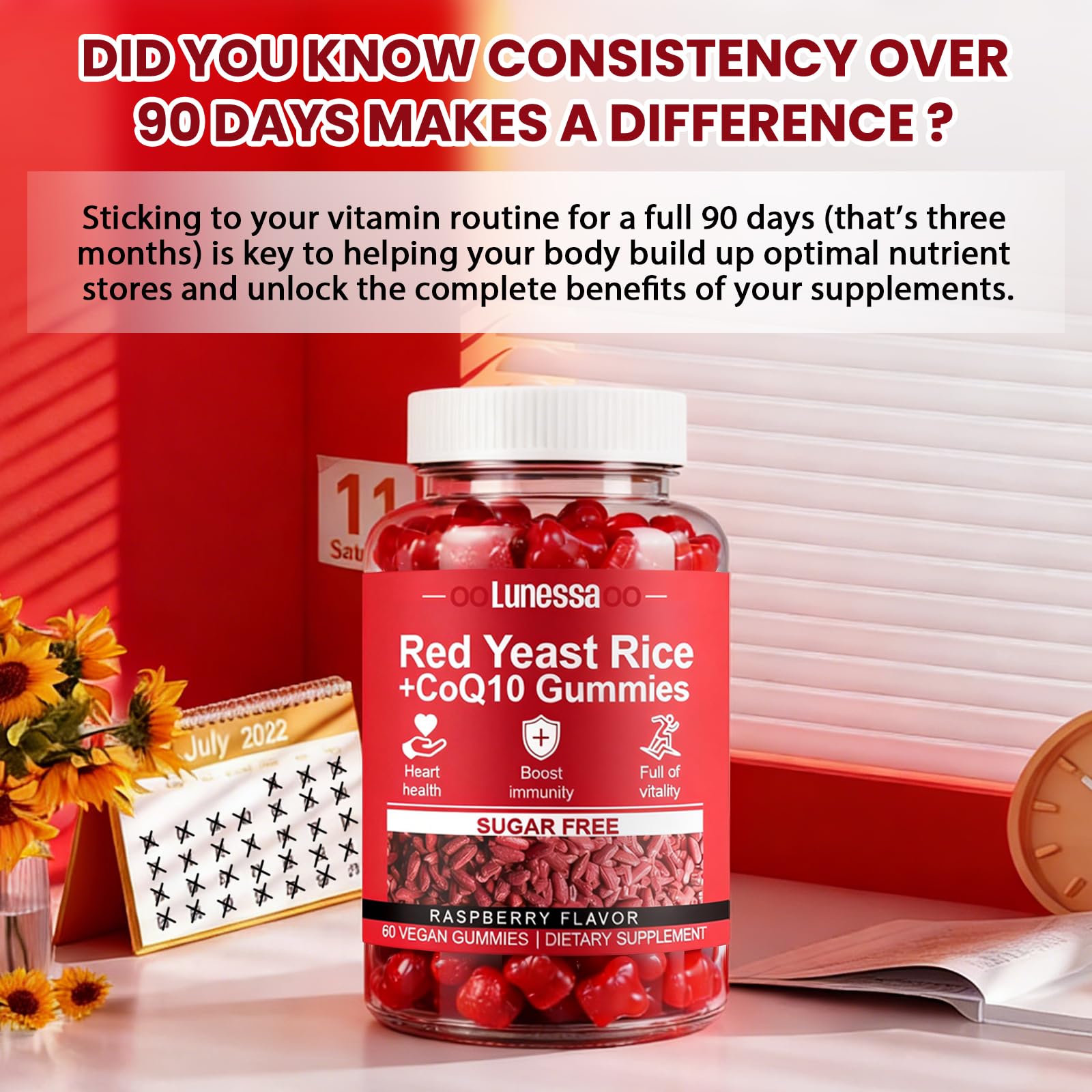 Red yeast rice with CoQ10 benefits