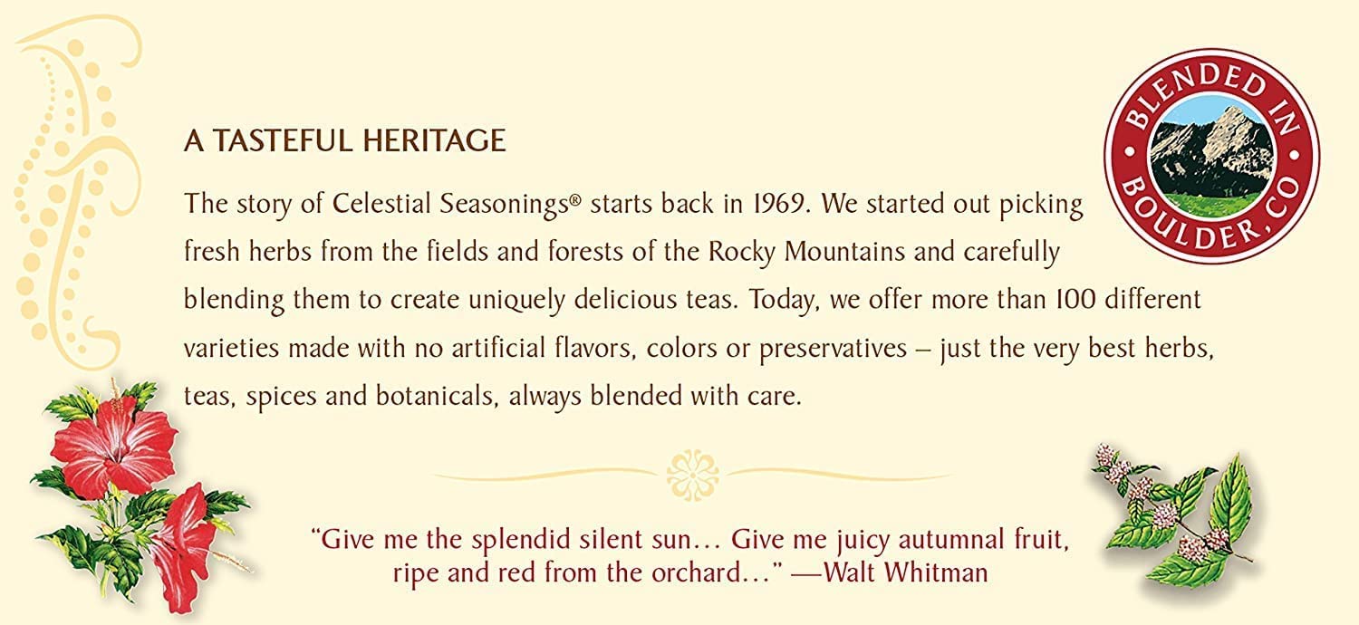 Red Zinger tea for vibrant flavour