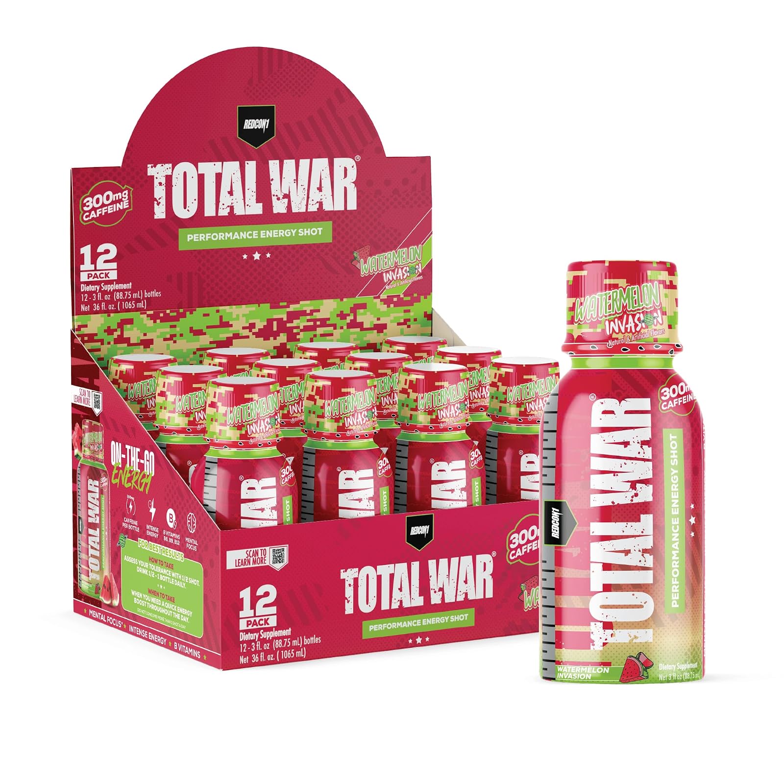 REDCON1 pre-workout energy shots