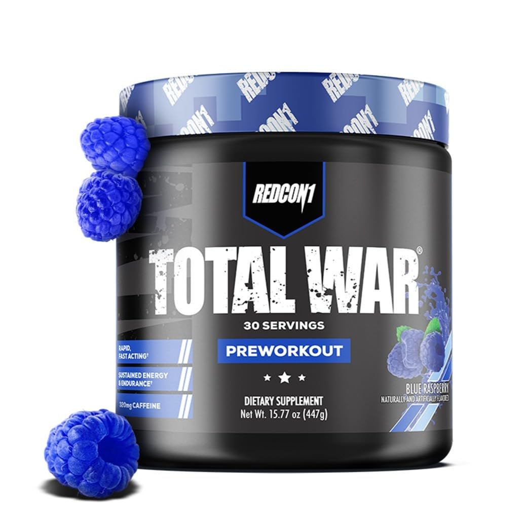 REDCON1 pre-workout powder blue raspberry