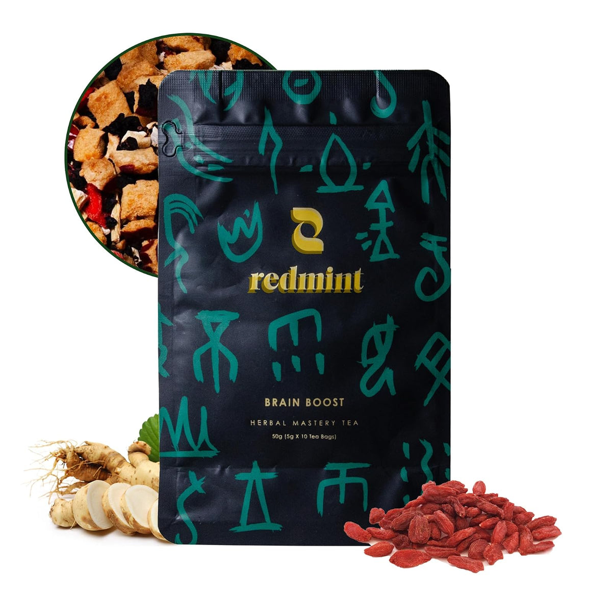 Redmint Five Treasures herbal tea bags