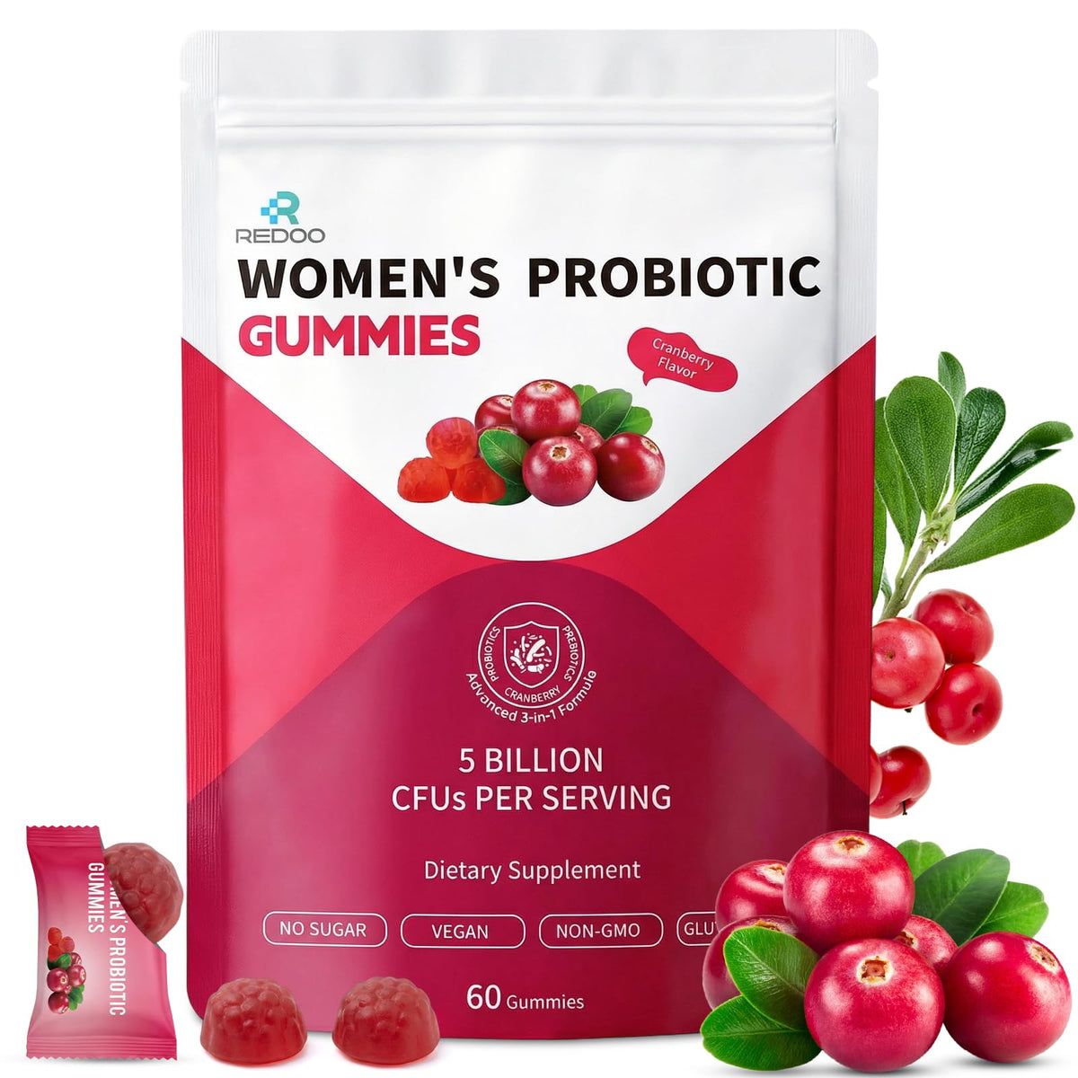 REDOO probiotic gummies for gut health