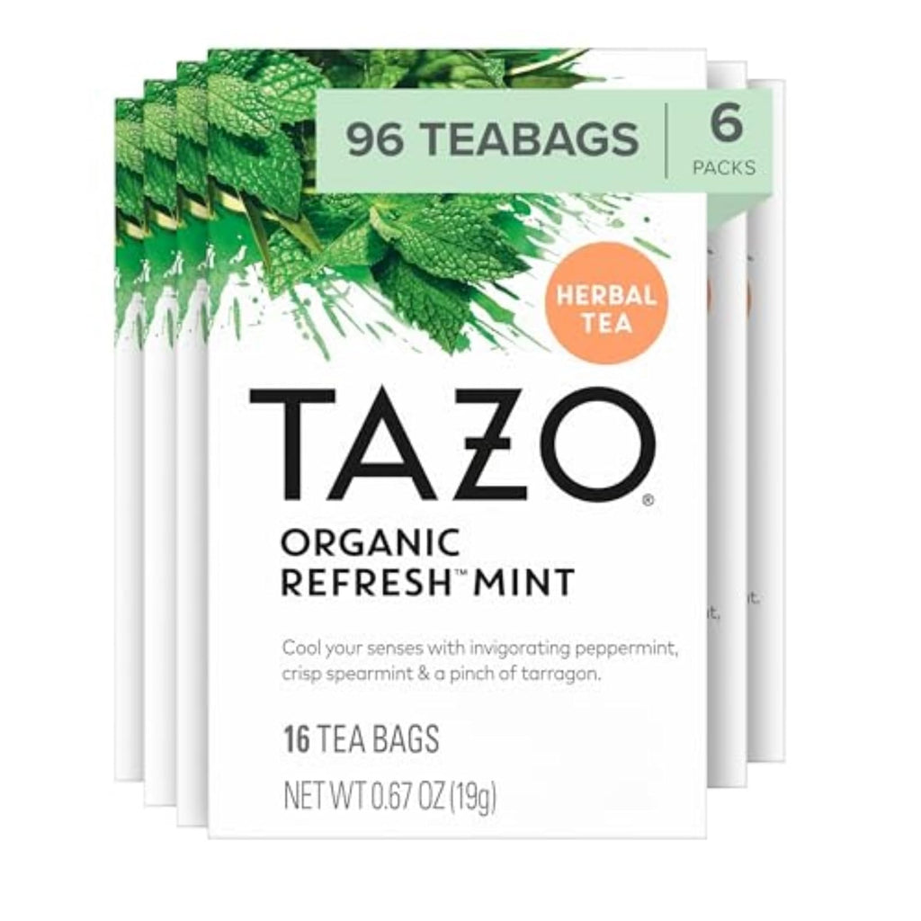 refresh mint herbal tea bags