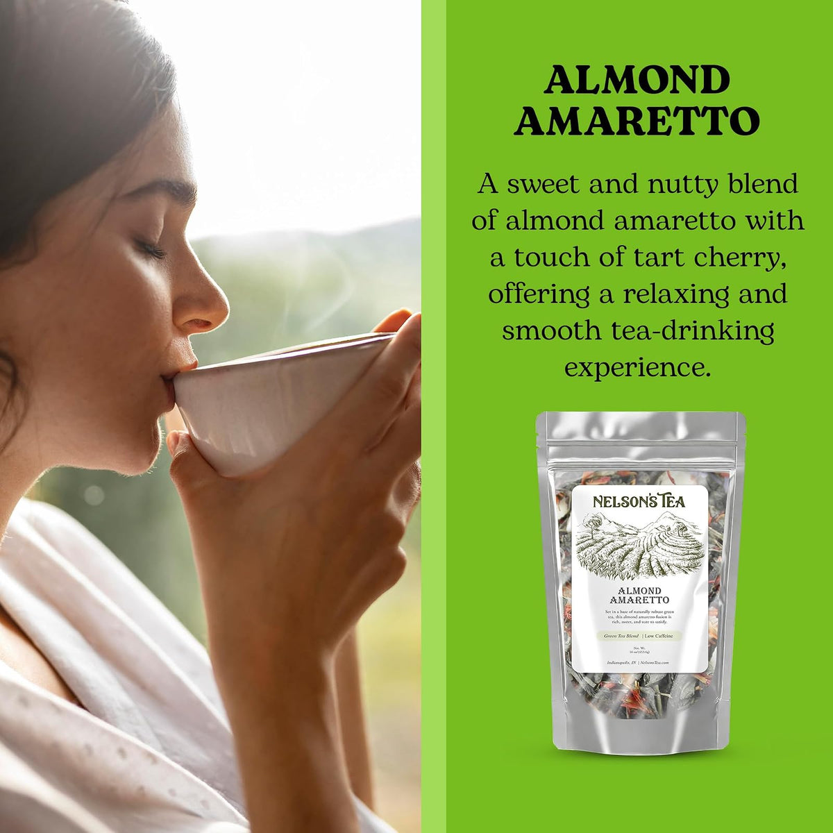 refreshing almond amaretto tea