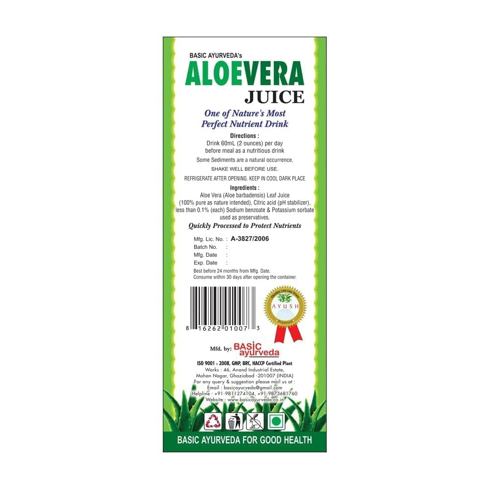 refreshing aloe vera beverage