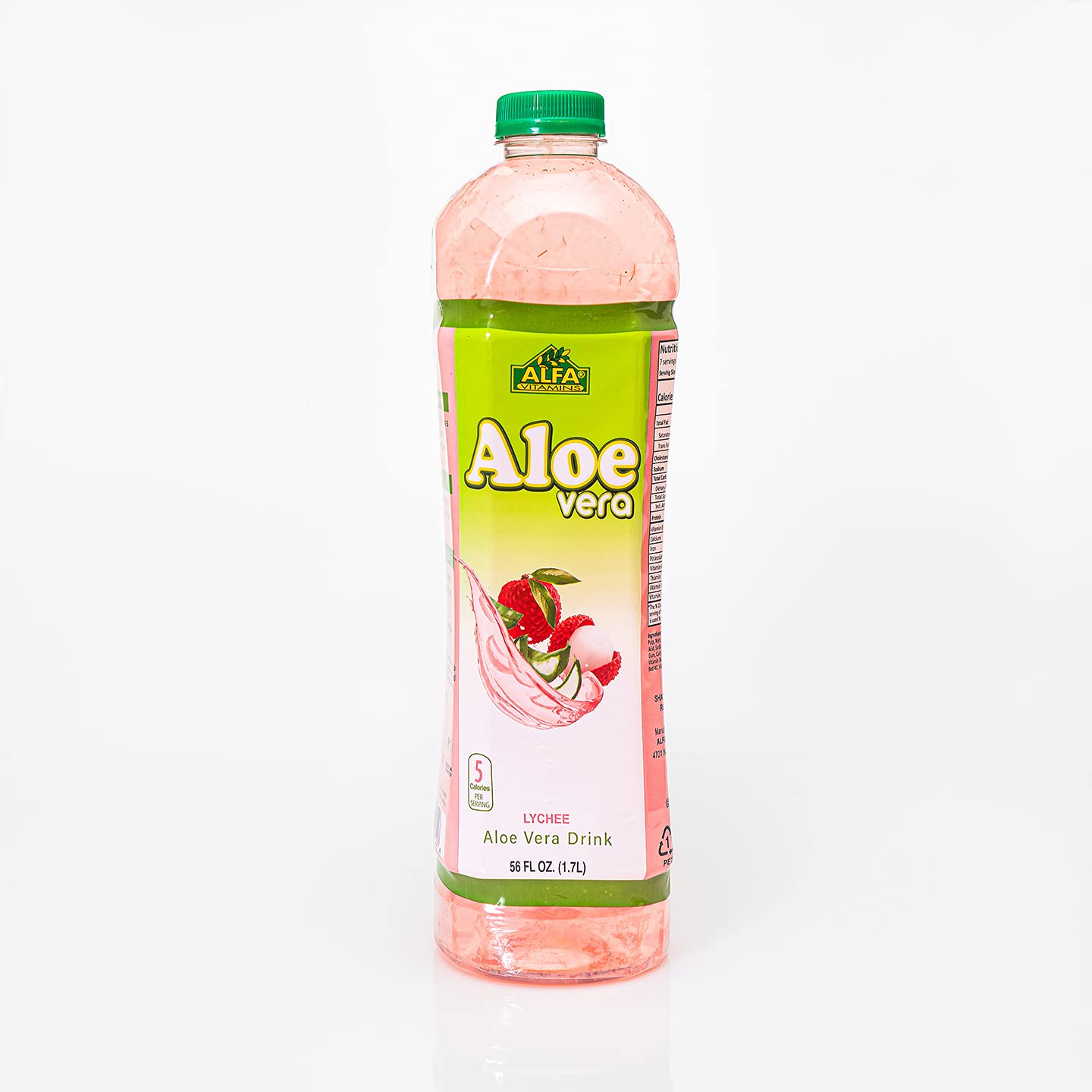 refreshing aloe vera drink with pulp
