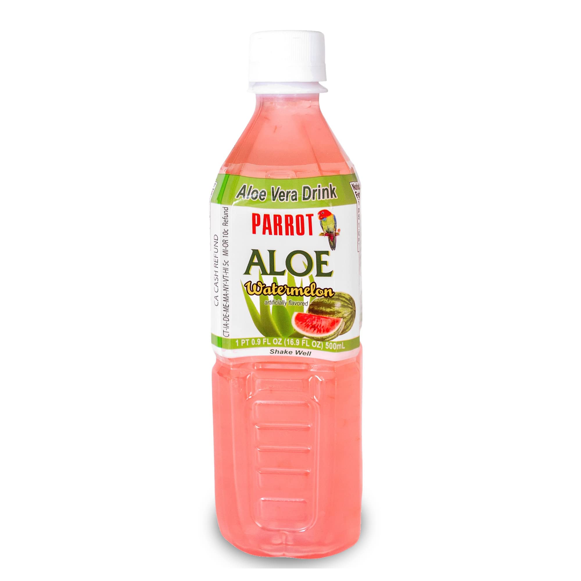 refreshing aloe vera drink with watermelon