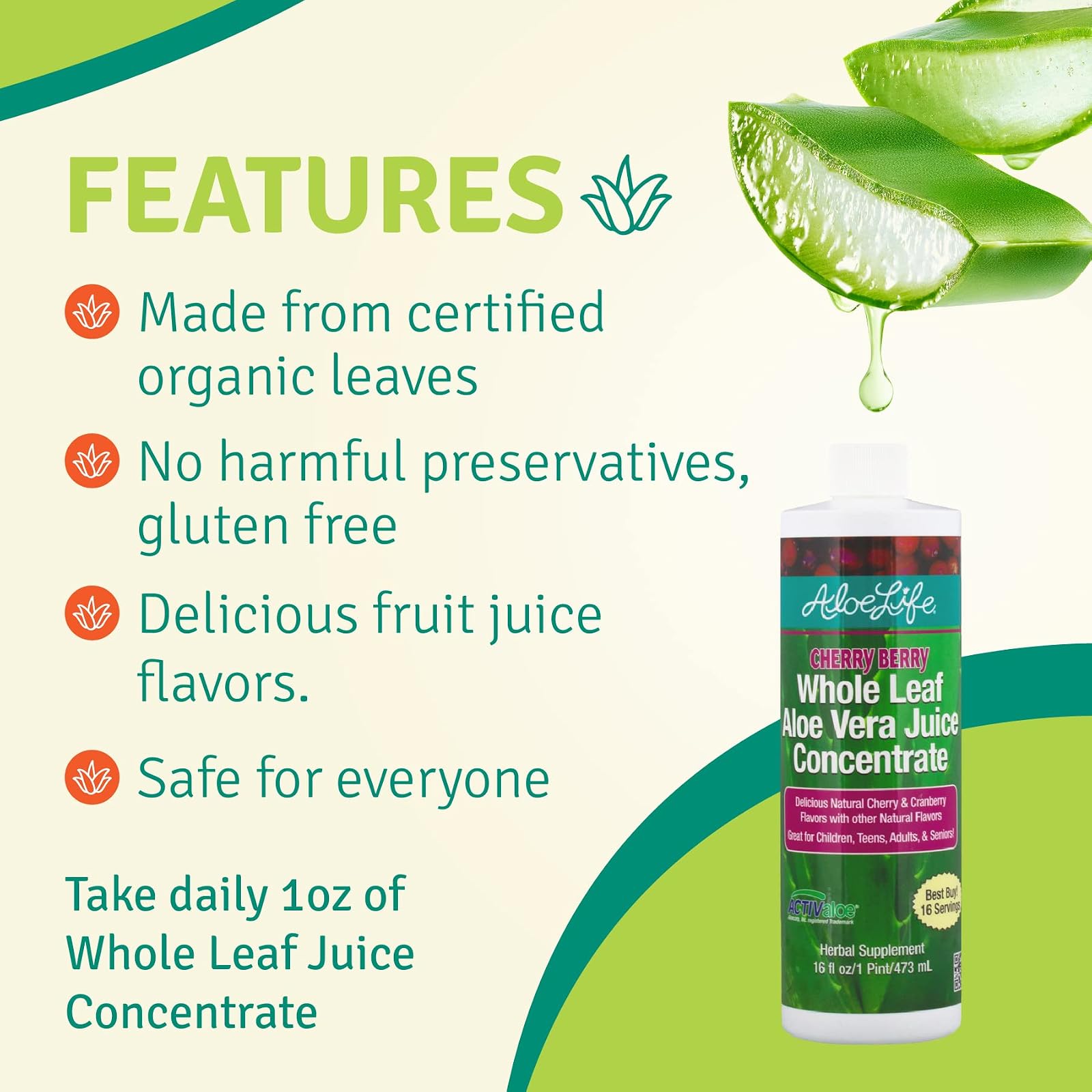refreshing aloe vera drink