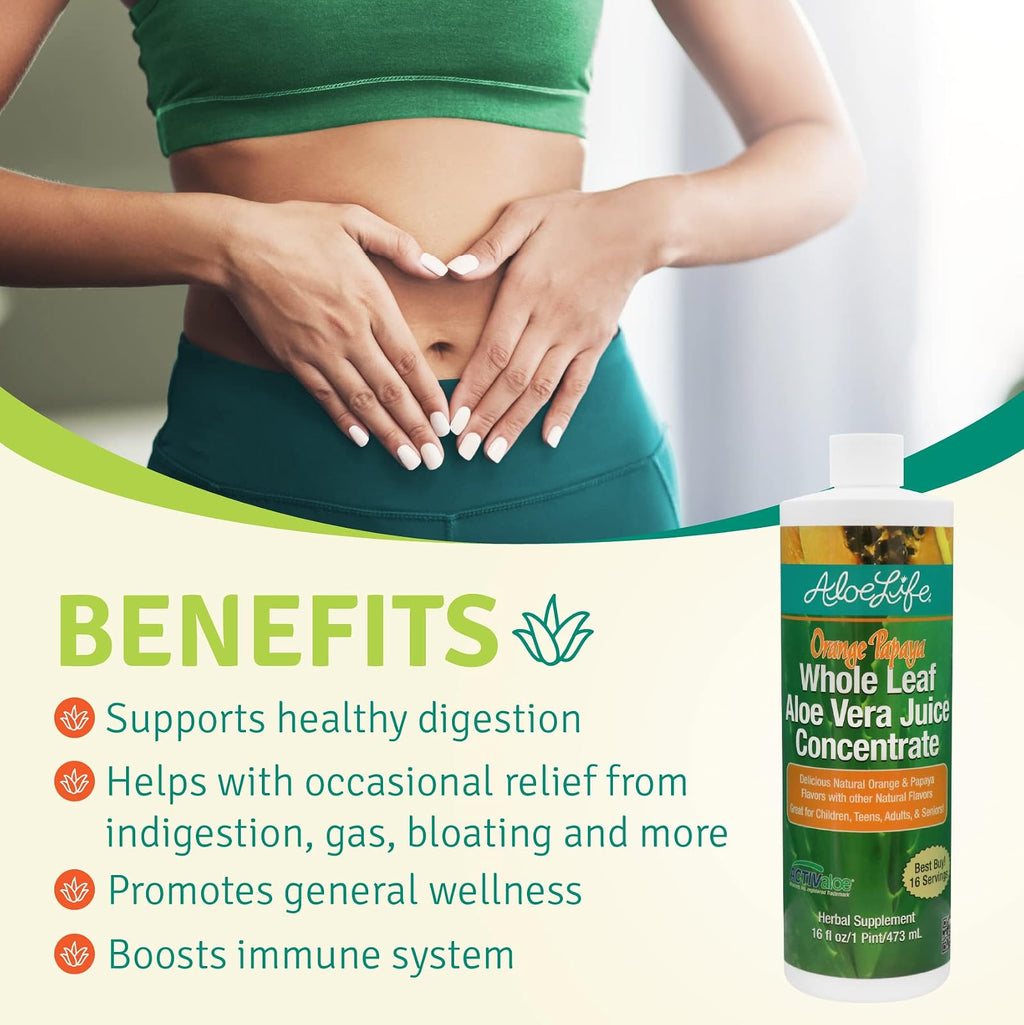Refreshing aloe vera drink
