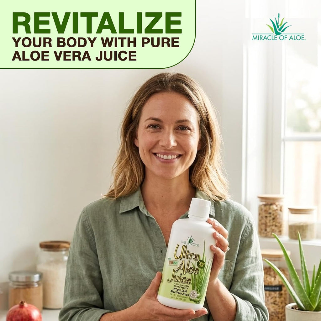 Refreshing aloe vera juice beverage