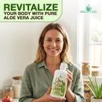 Refreshing aloe vera juice beverage