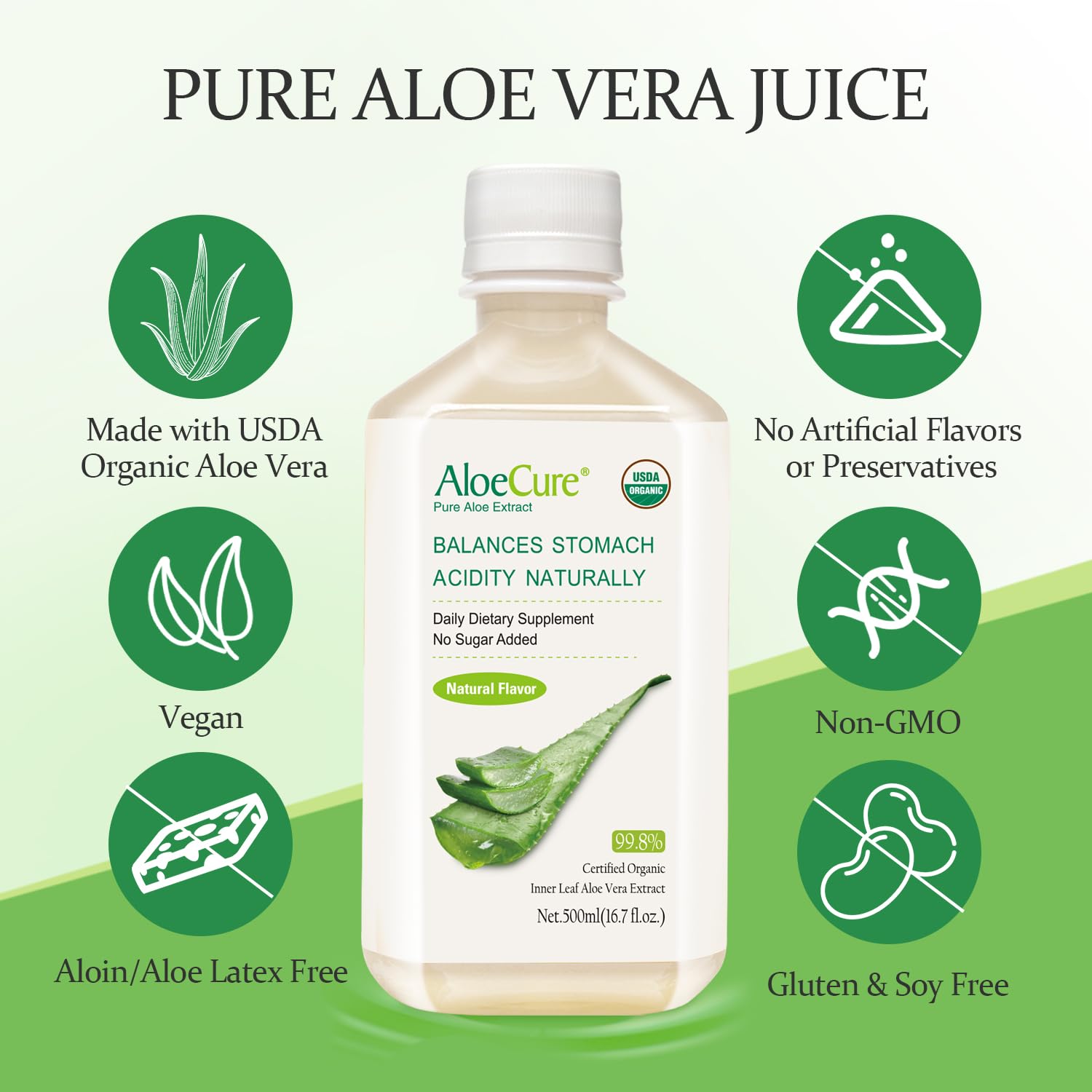 refreshing aloe vera juice bottles