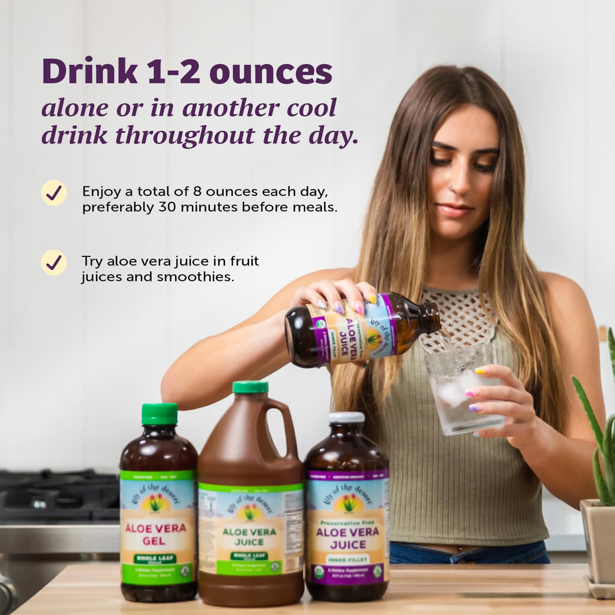 refreshing aloe vera juice for hydration