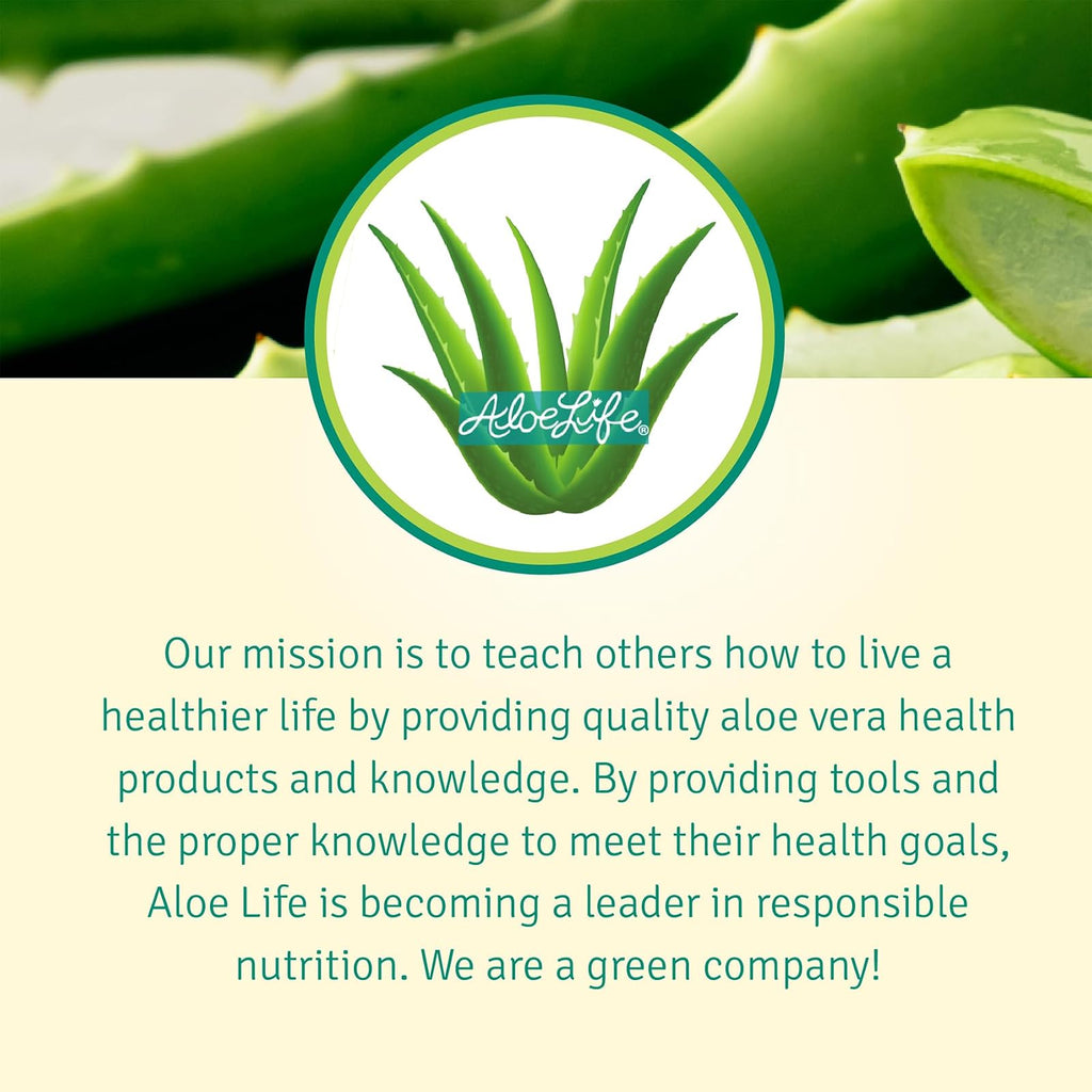 Refreshing aloe vera wellness drink