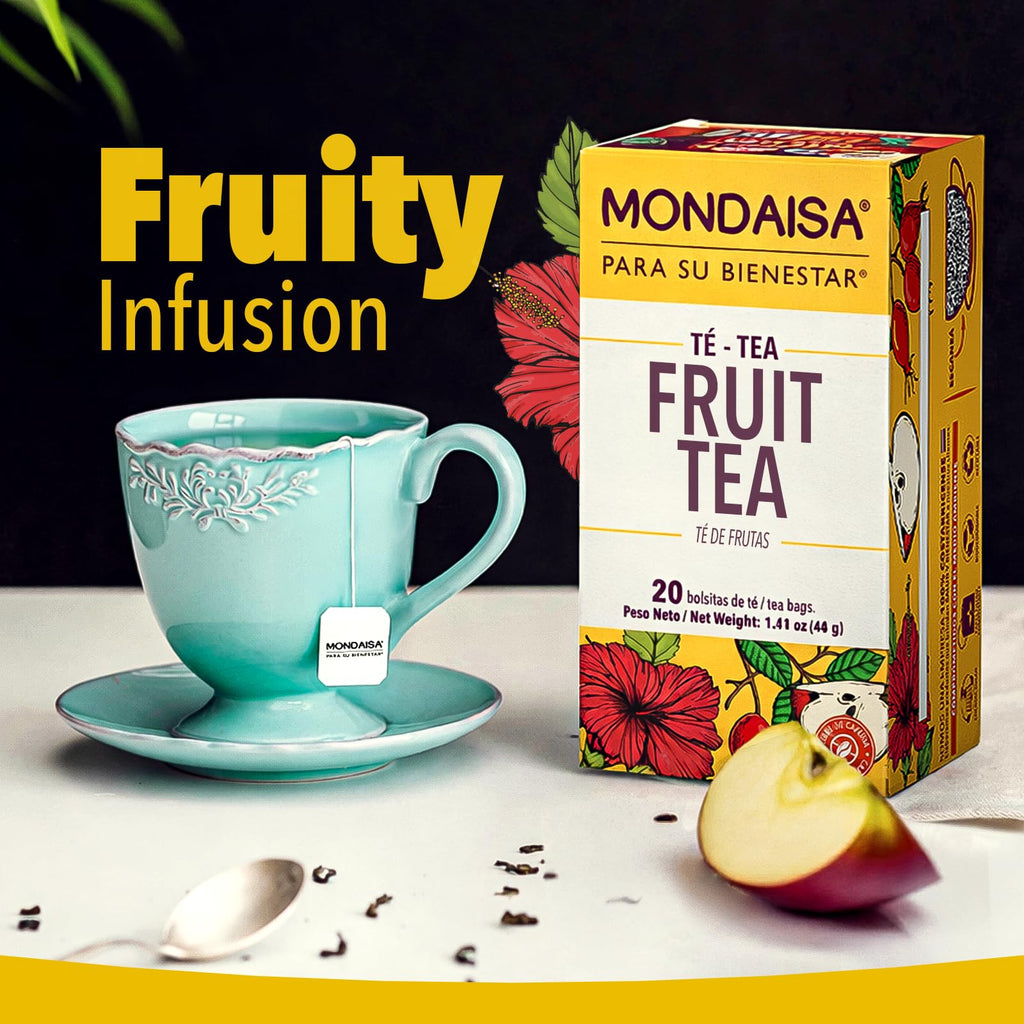refreshing apple and rosehip tea