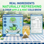 refreshing apple mint herbal tea