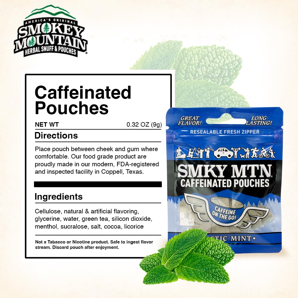 Refreshing Arctic Mint flavour pouch