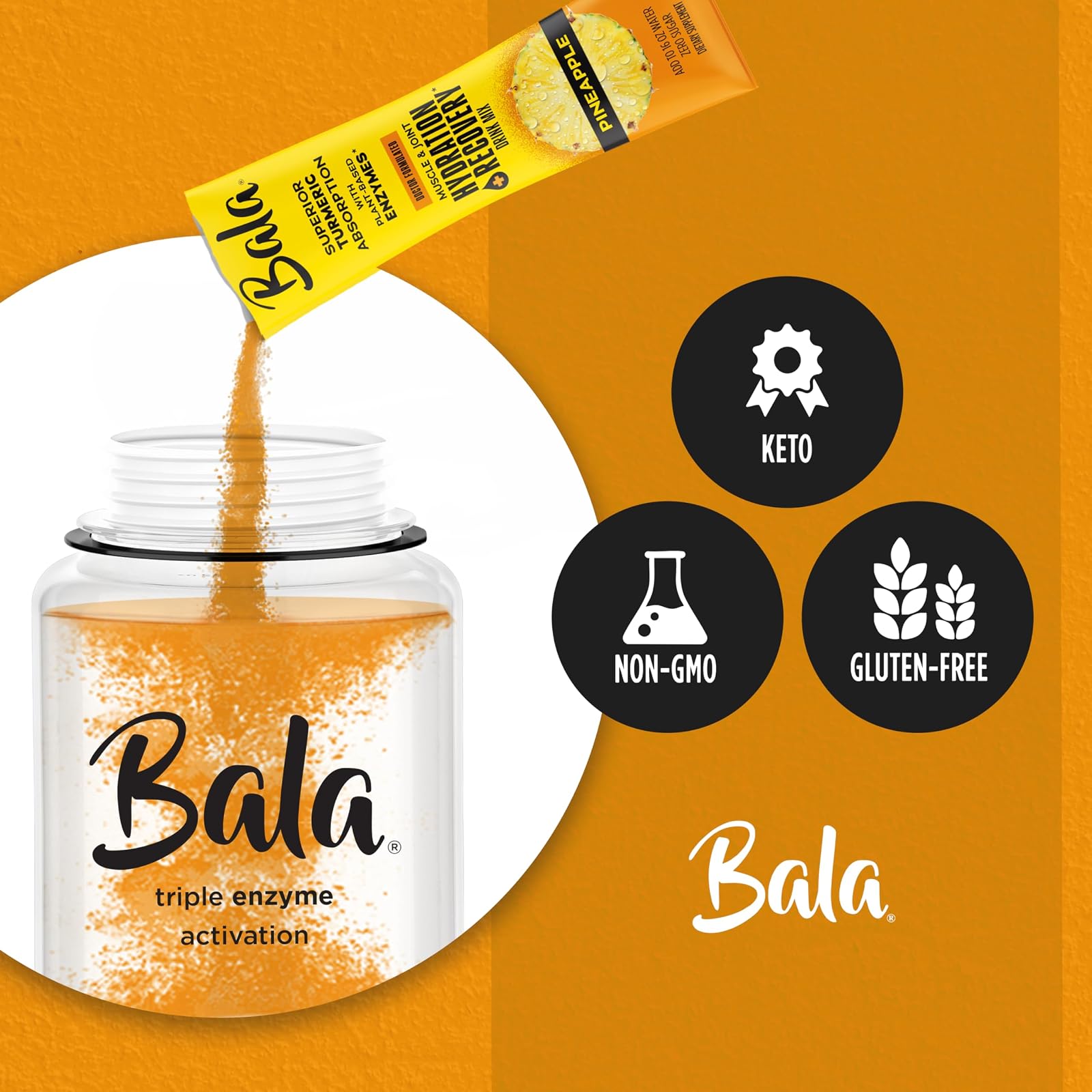 Refreshing Bala electrolyte drink packets