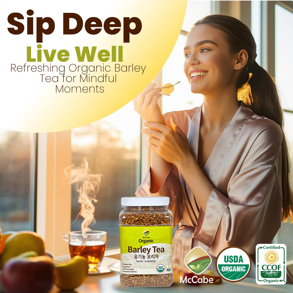 refreshing barley tea for hydration