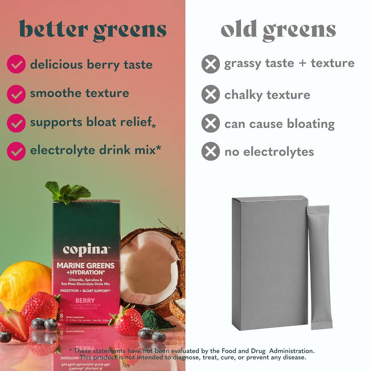 Refreshing berry drink mix flavour