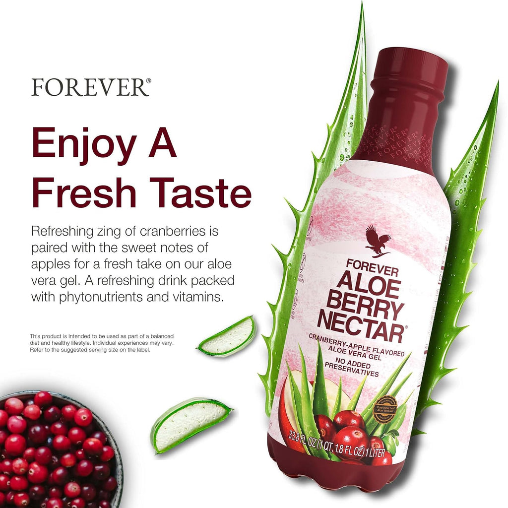 refreshing berry-flavoured aloe vera