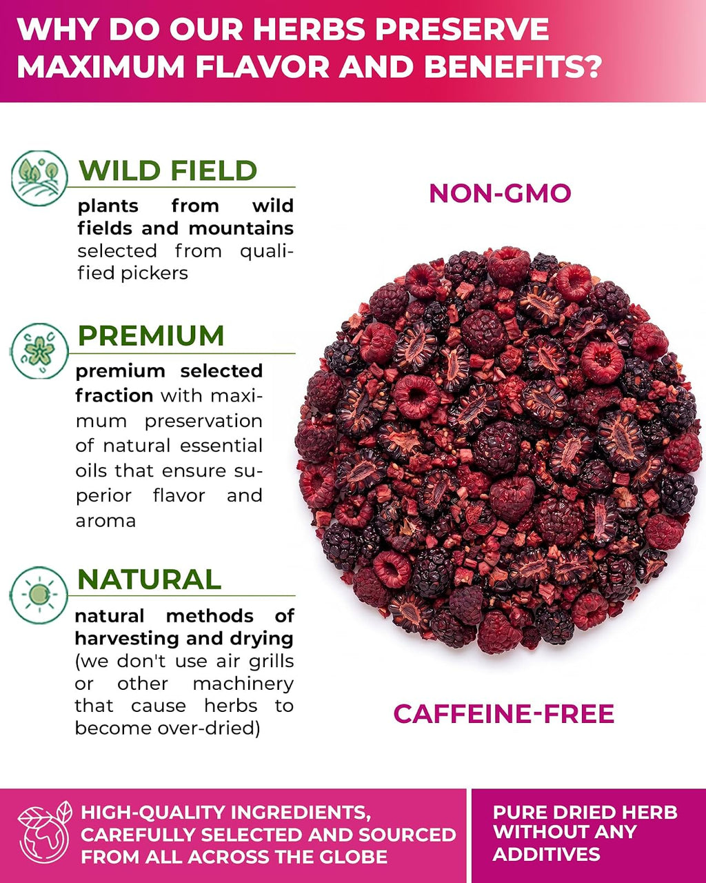 Refreshing berry fruit tea infusion