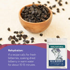 Refreshing bilberry tea infusion