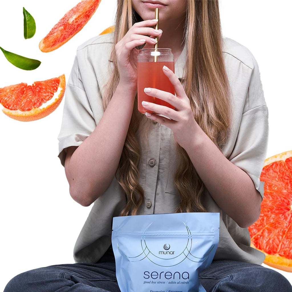 refreshing blood orange magnesium beverage
