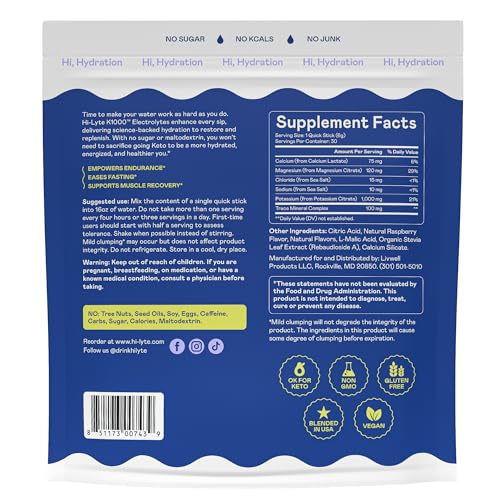 refreshing Blue Raspberry electrolyte drink