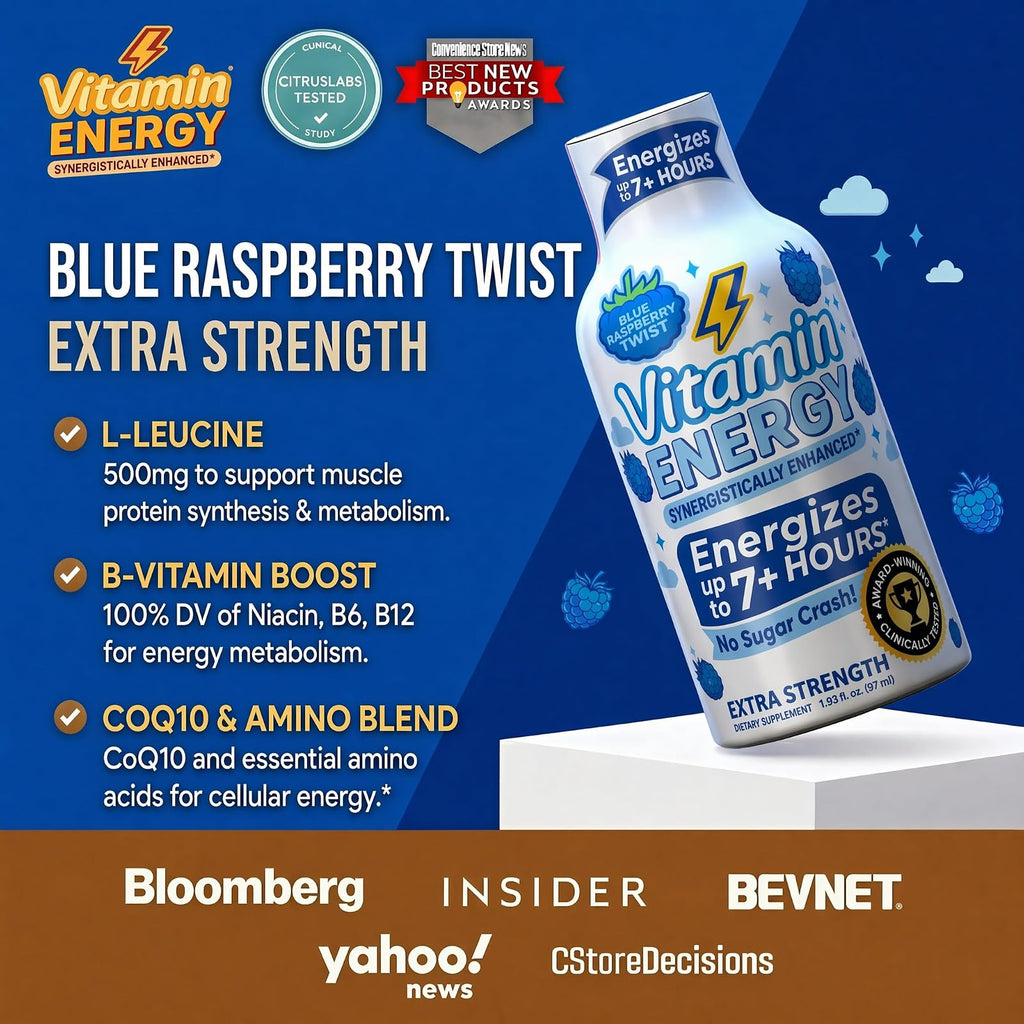 refreshing blue raspberry energy boost