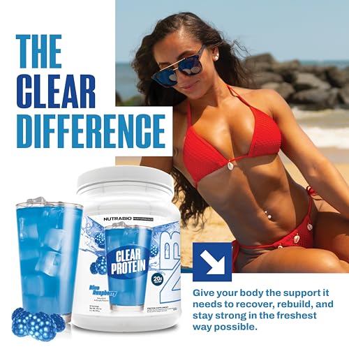 refreshing blue raspberry protein drink