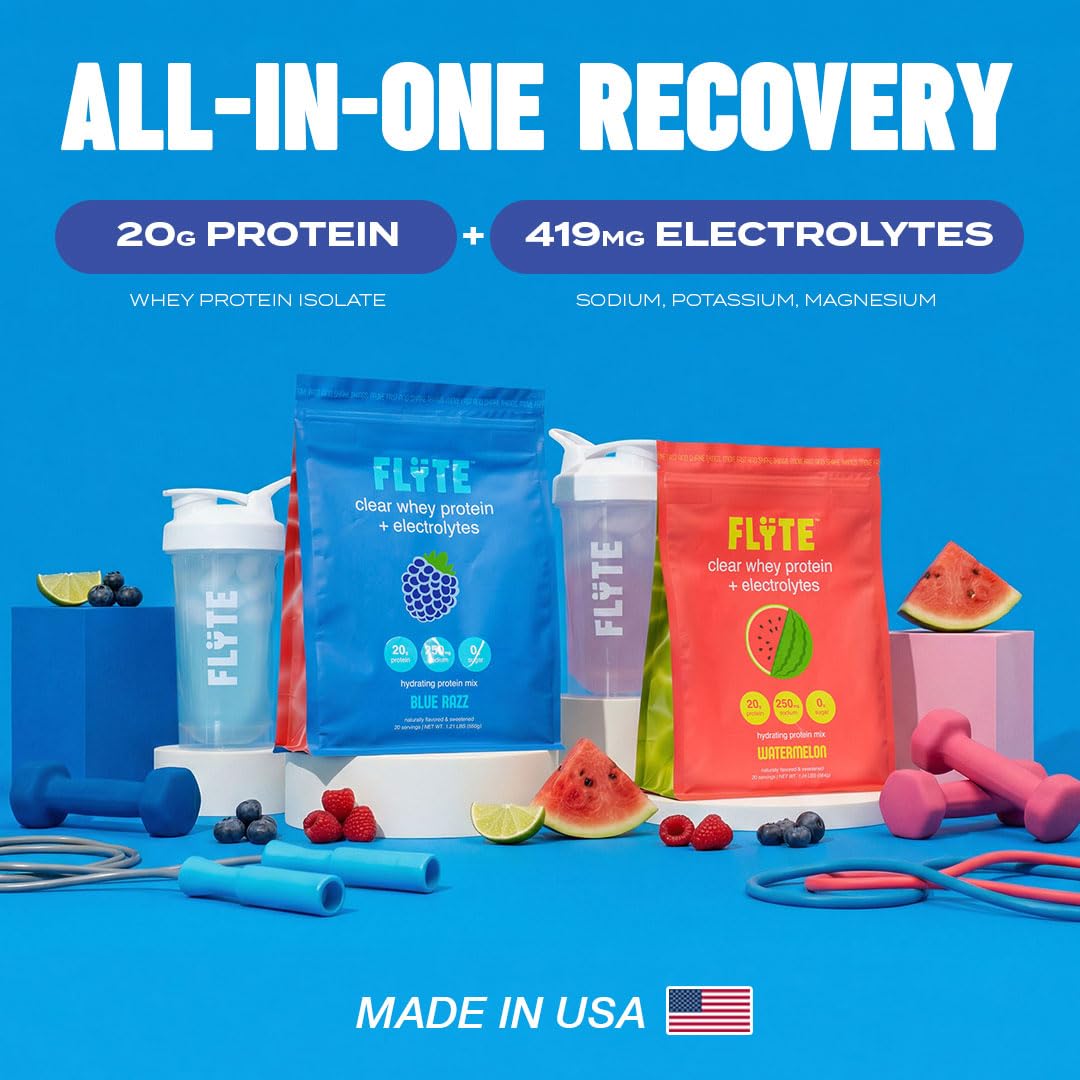 refreshing blue raspberry protein drink