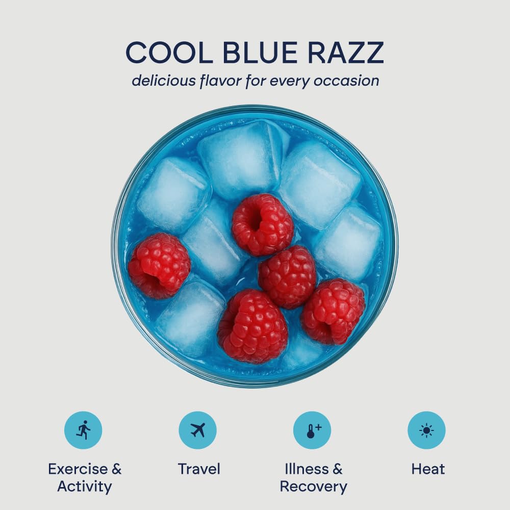 Refreshing Blue Razz drink mix flavour