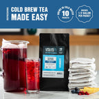 refreshing blueberry cold brew tea