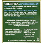 refreshing blueberry green tea bags