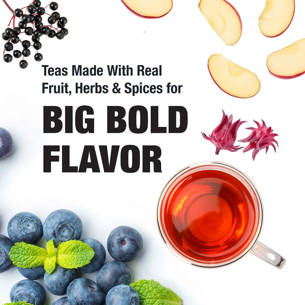 refreshing blueberry herbal infusion