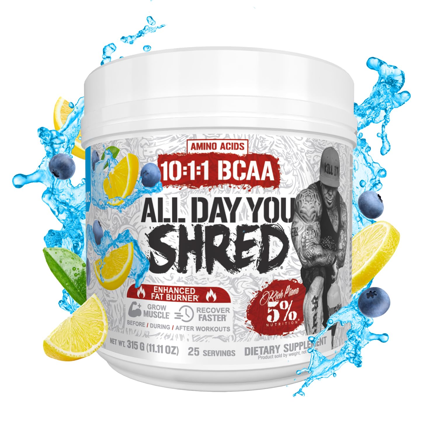 Refreshing blueberry lemonade BCAA drink