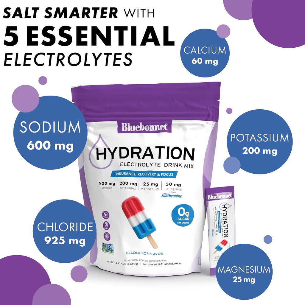 refreshing BlueBonnet hydration drink