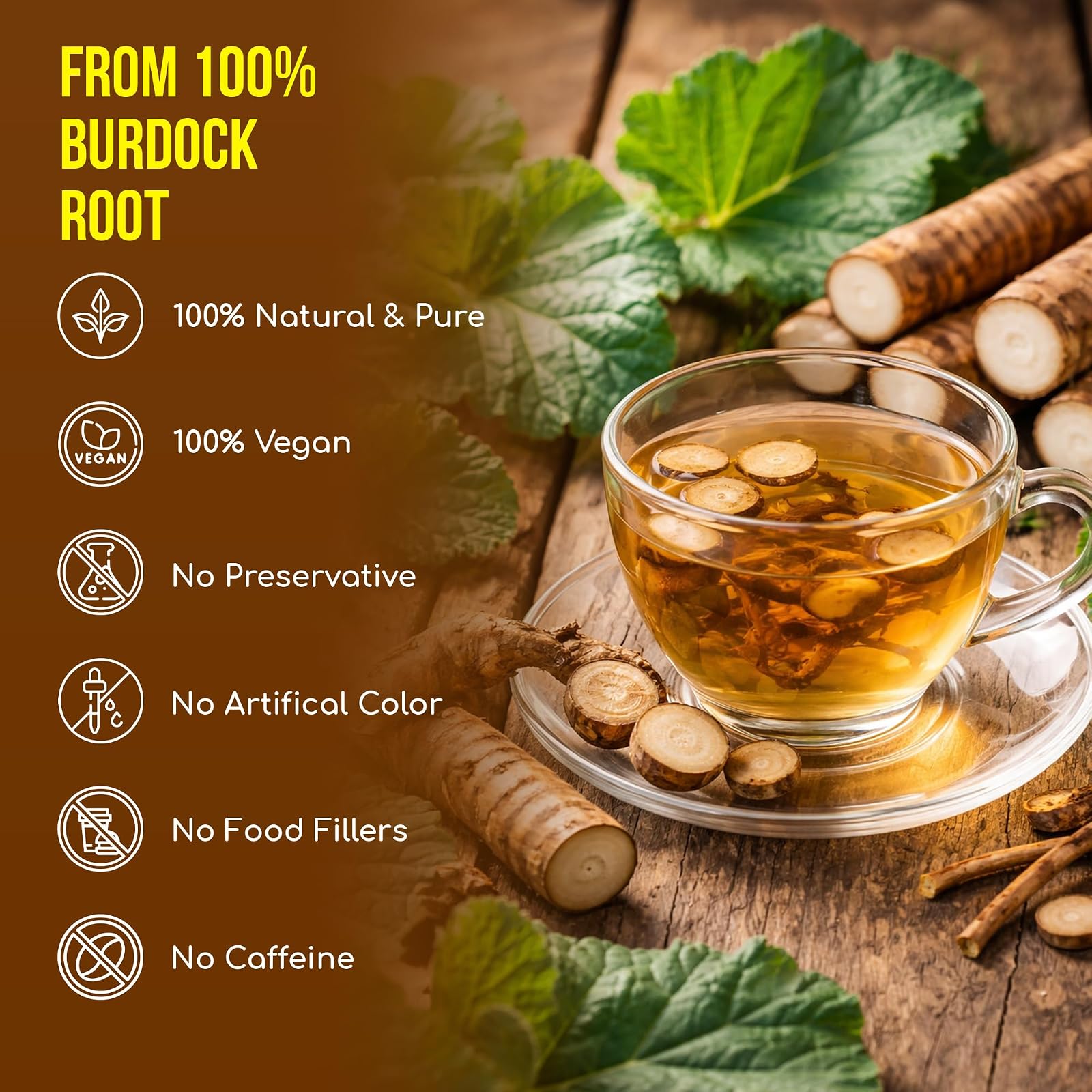 refreshing burdock root beverage