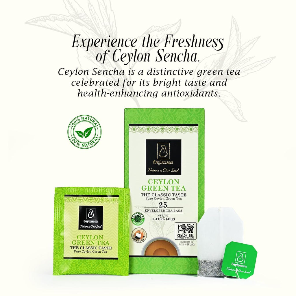 refreshing Ceylon green tea experience