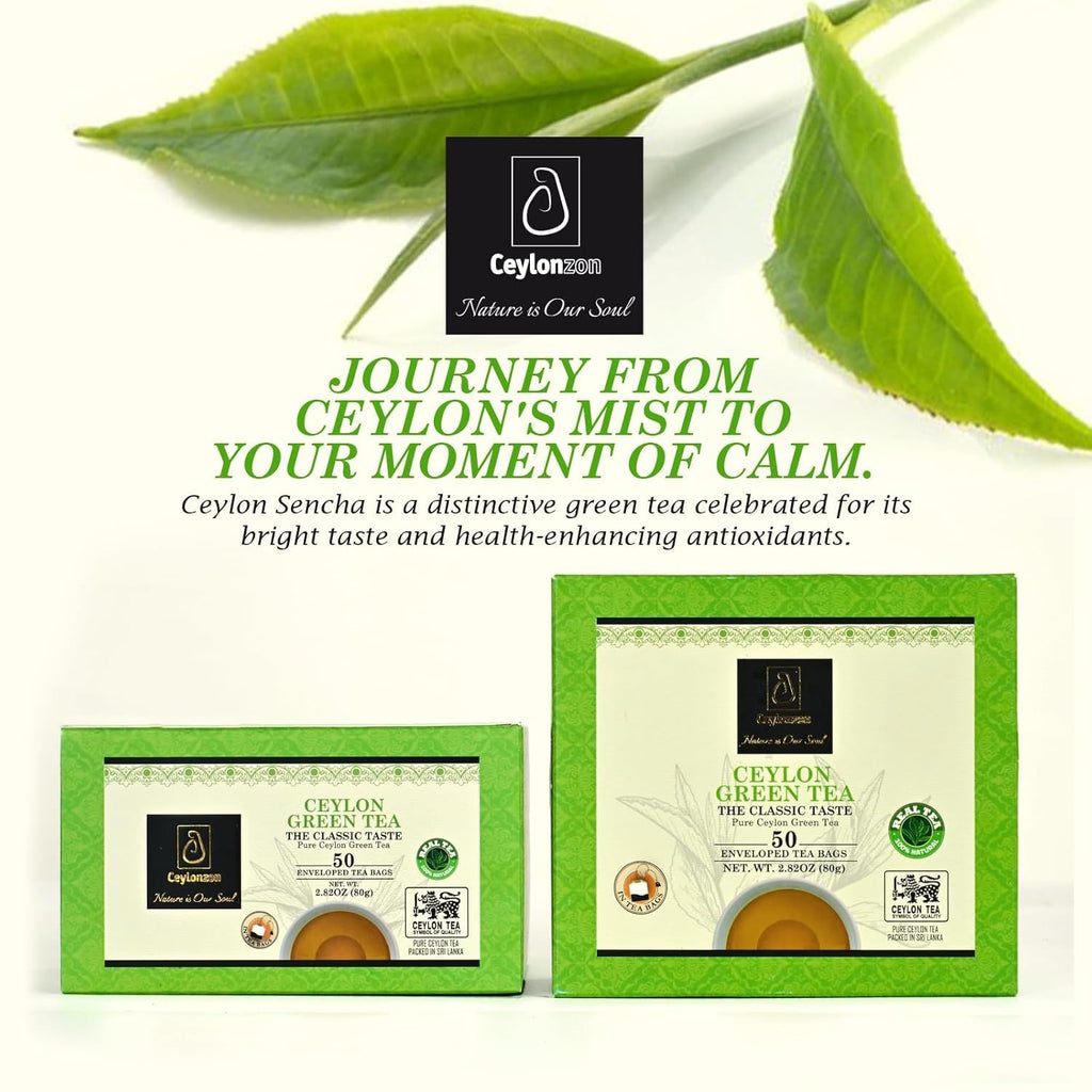 Refreshing Ceylon green tea experience