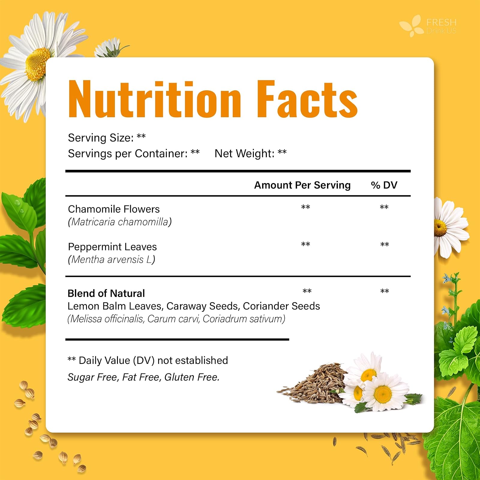 refreshing chamomile mint blend