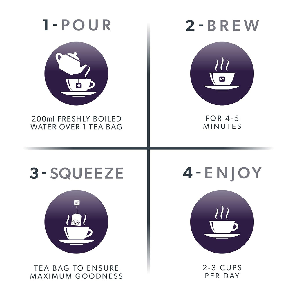 Refreshing chamomile tea with bilberry