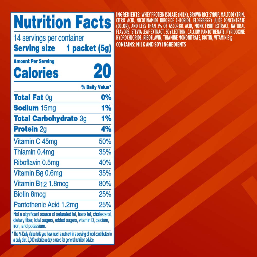 Refreshing cherry flavour energy boost