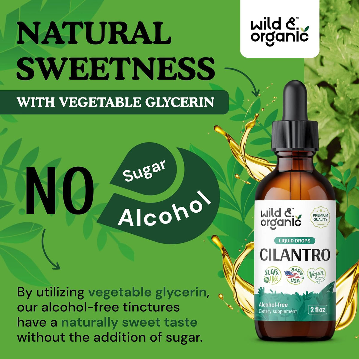 refreshing cilantro drops for cleansing